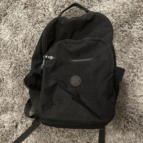 Kipling | Bags | Large Kipling Backpack With Monkey Fluff Ball | Poshmark